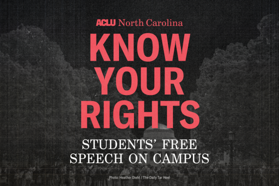 Know Your Rights Aclu Of North Carolina